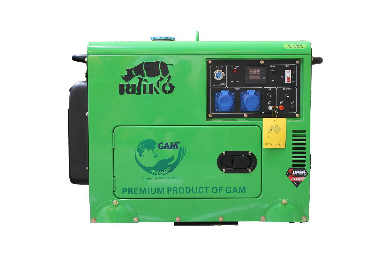 Rhino 7.5kva Silent Diesel Generator - Metro Stores